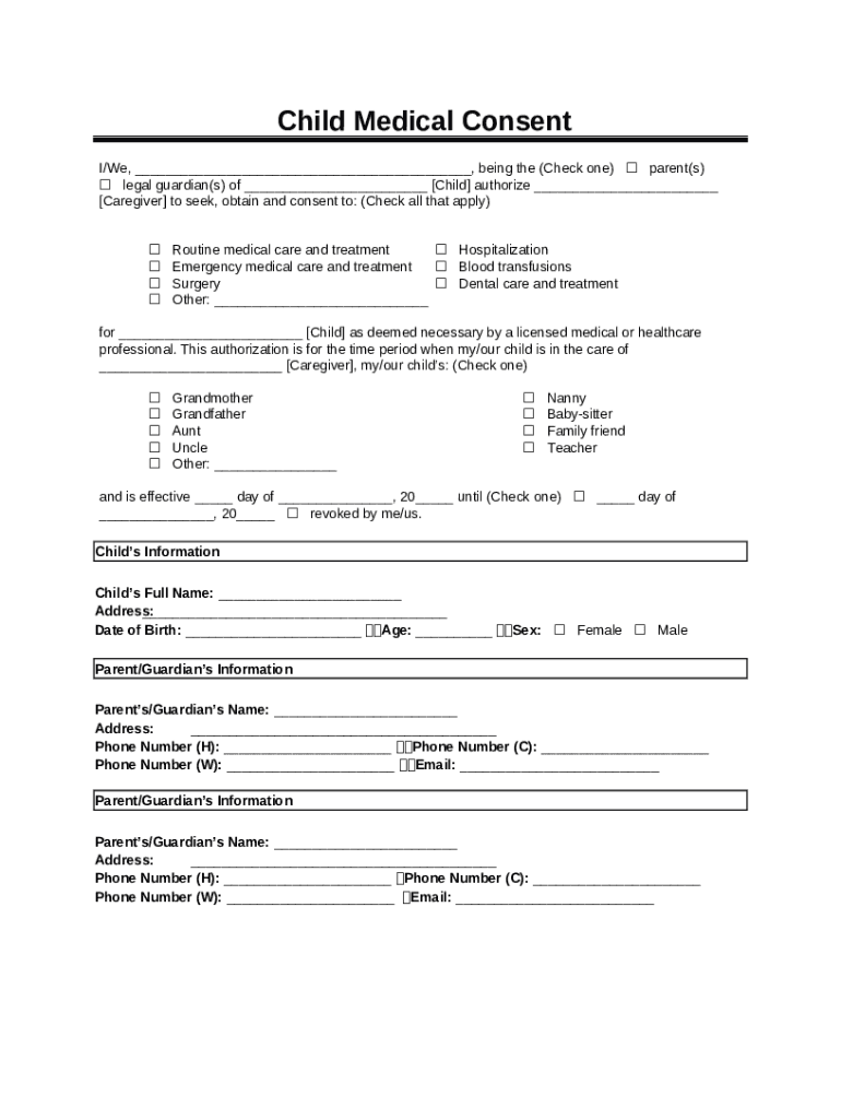 www.coursehero.comchild-medical-consentpdfchild-medical-consent.pdf - Medical Treatment ...