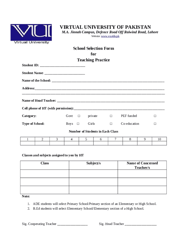 Virtual University of Pakistan - Become a VU Campus - vulms vu edu Doc ...