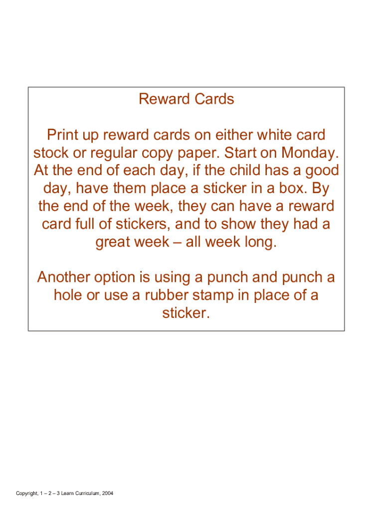 Fillable Online 30 Printable Punch / Reward Card Templates 101% Free ...