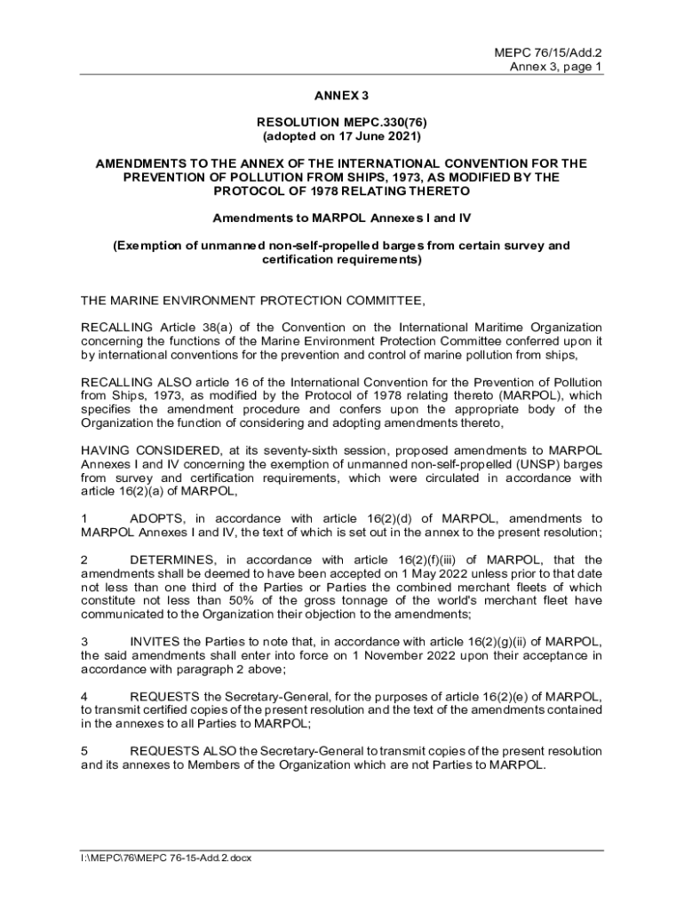 Fillable Online Index of MEPC Resolutions and Guidelines related to MARPOL Annex VI Fax Email ...