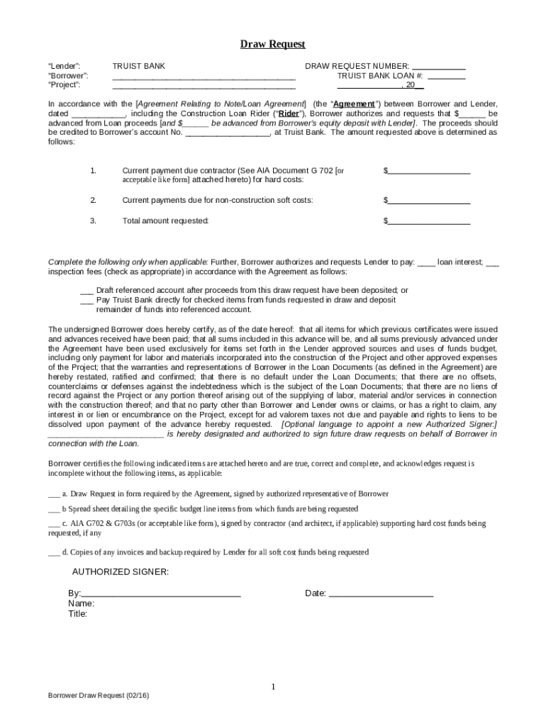 BORROWER'S AFFIDAVIT - Truist Doc Template | pdfFiller