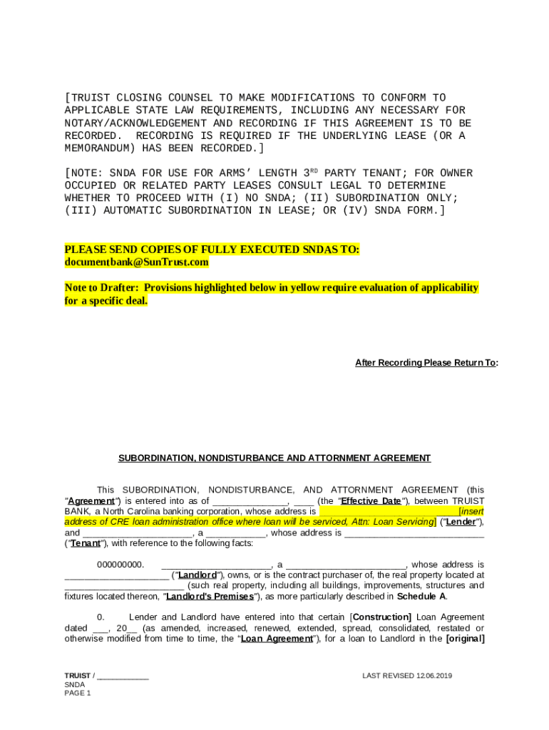 TRUIST CLOSING COUNSEL TO MAKE MODIFICATIONS TO CON TO APPLICABLE STATE ...