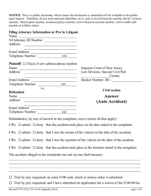 Fillable Online I/We admit / deny that the accident took place at the location stated in the ...