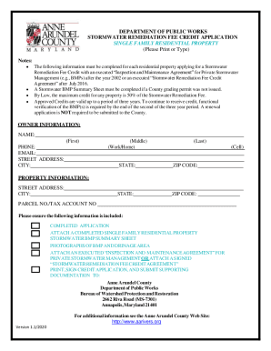 Fillable Online DEPARTMENT OF PUBLIC WORKS PERMIT LOG - Anne Arundel ...