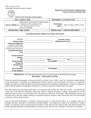 IFB Template - Maryland.gov DoIT Doc Template | pdfFiller