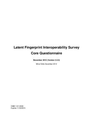 Fillable Online Latent Fingerprint Interoperability Survey - Core ...