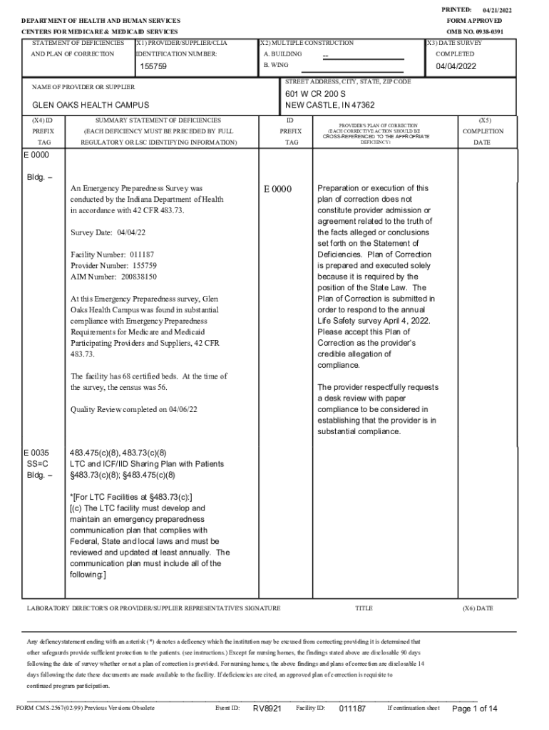 Fillable Online PRINTED: 04/27/2022 DEPARTMENT OF HEALTH AND HUMAN ...