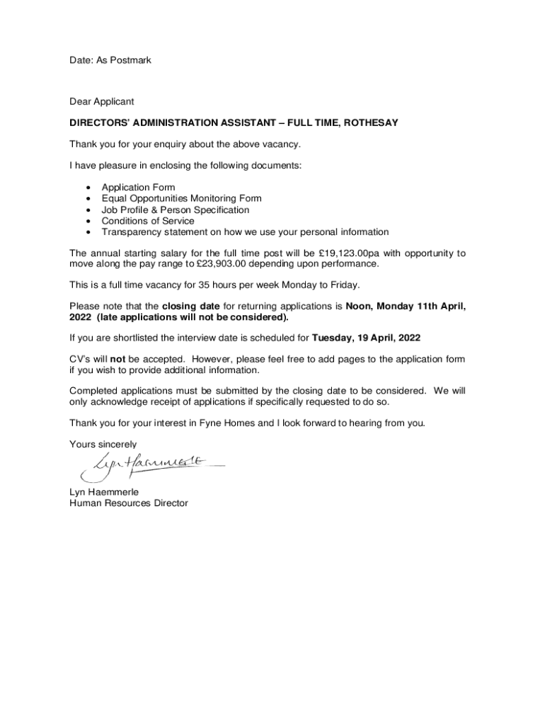 Fillable Online fynehomes org 4 Sample Thank You Emails To Send After an Interview Fax Email ...