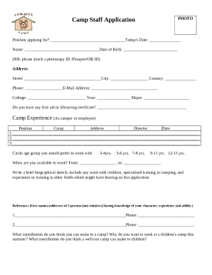 Passport - BHS Summer Experience Doc Template | pdfFiller