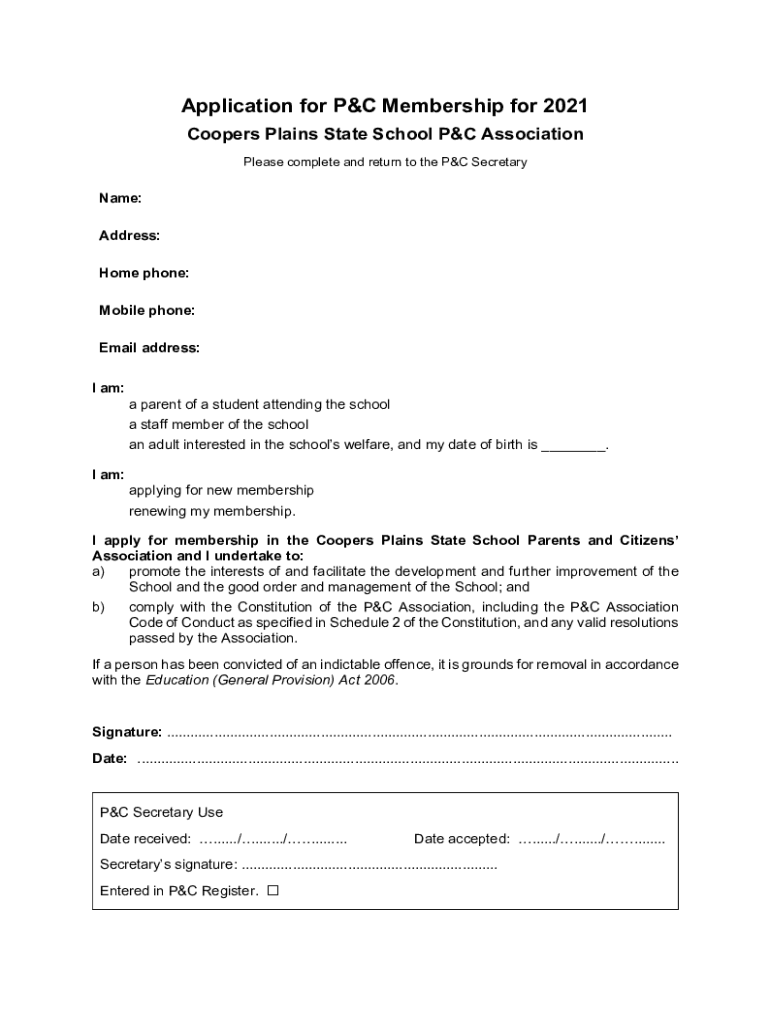 Fillable Online application-for-pc-membership-form (3) Fax Email Print ...