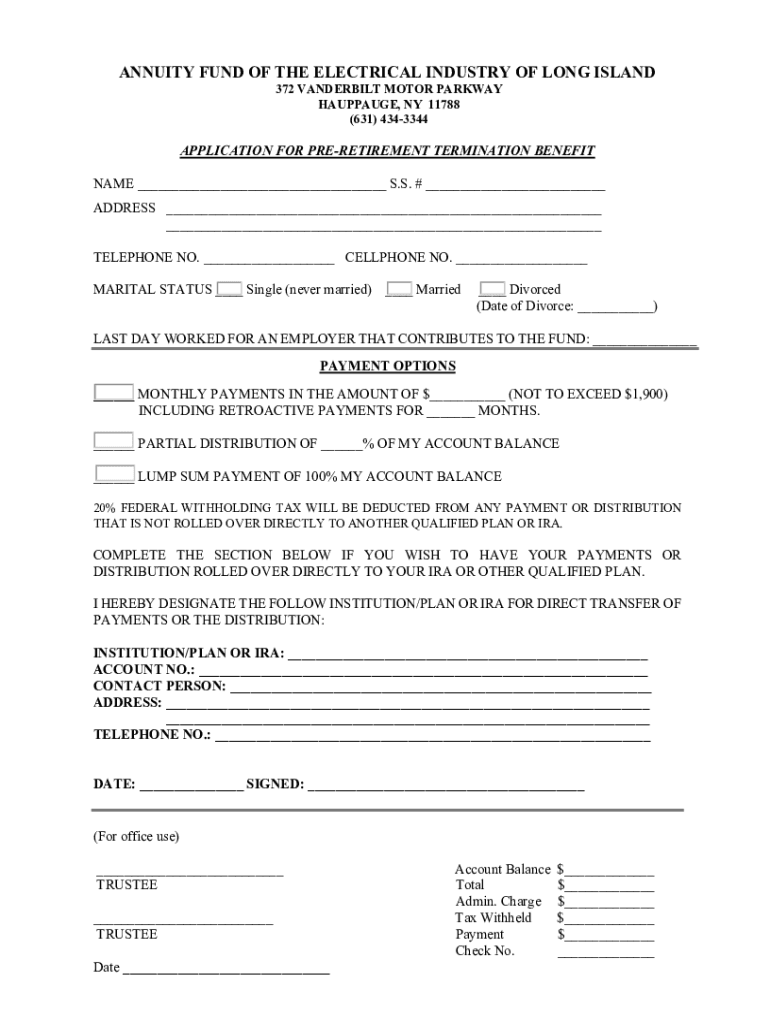 Fillable Online Pension Plan Termination Fact Sheet - Pension Benefit ...