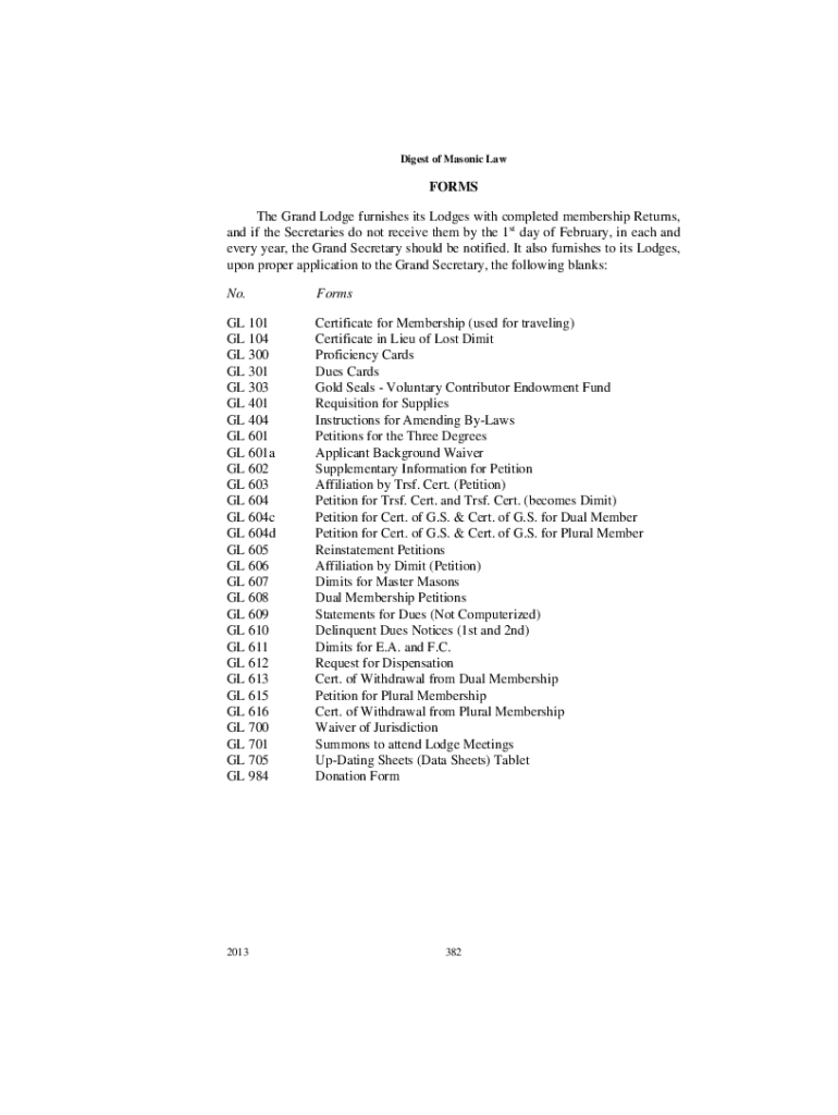 Fillable Online List of Masonic Grand Lodges - WikipediaThe Principles ...