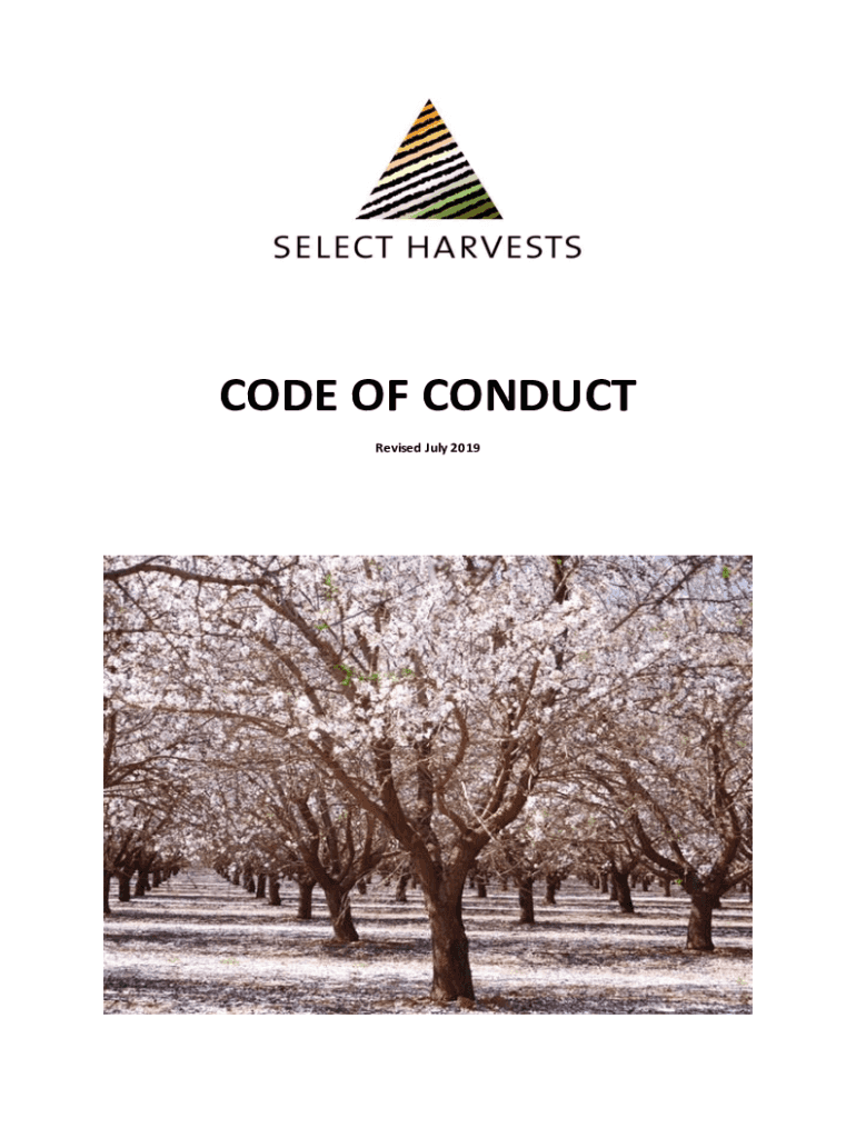 Fillable Online Employee Code of Conduct: Best Practices and ...