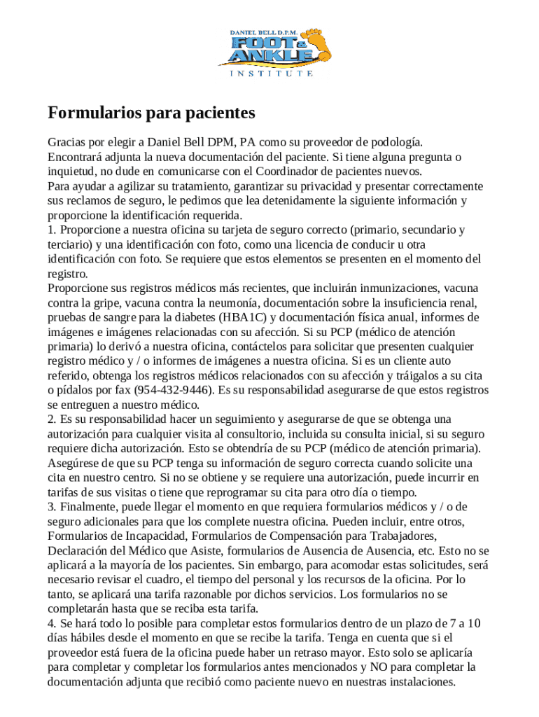 Online doctor.webmd.compracticedaniel-bell-dpm-pa ... - pdfFiller Doc ...