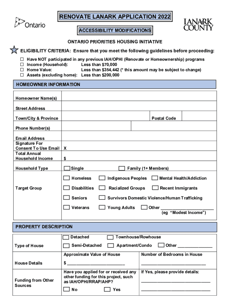 Fillable Online Affordable housing in Ontarioontario.ca Fax Email Print - pdfFiller