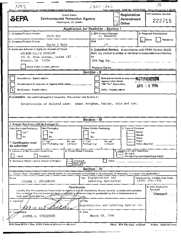 Fillable Online U.S. EPA, Pesticide Product Label, WILBUR-ELLIS SEVIN 5 ...