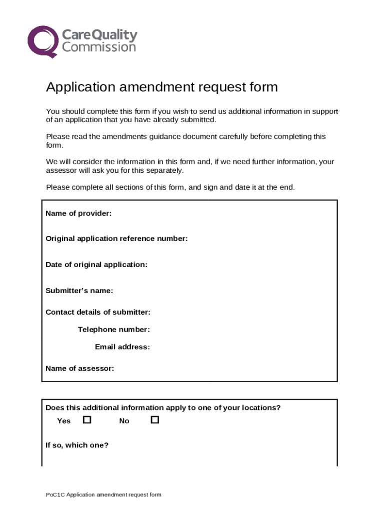 Resubmission Request - CQC Doc Template | pdfFiller