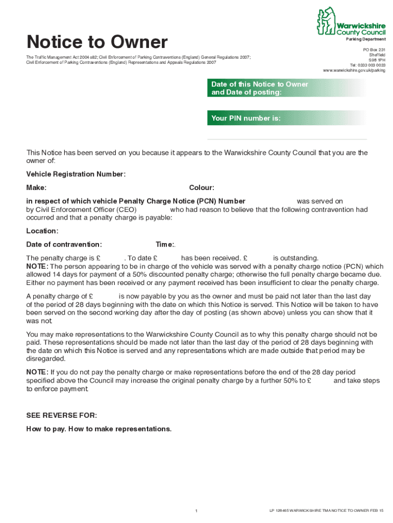 Fillable Online tro trafficpenaltytribunal gov tro ...