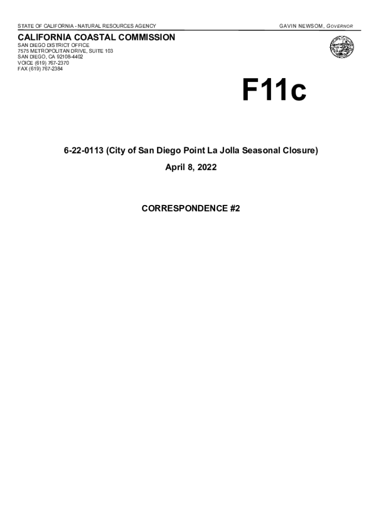 Fillable Online documents coastal ca STATE OF CALIFORNIA -- THE NATURAL RESOURCES AGENCY GAVIN ...