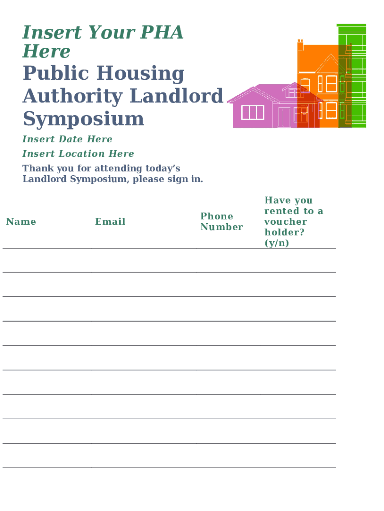 HCV Landlord Symposium: Event Sign-In Template - HUD Exchange Doc ...