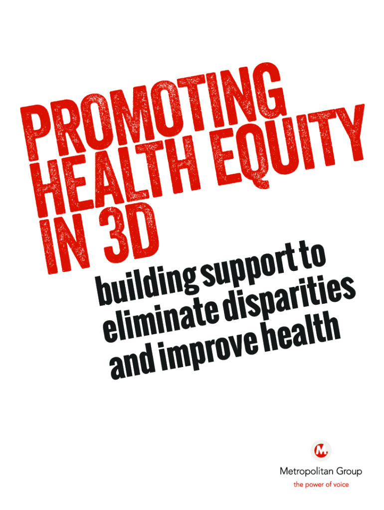 Fillable Online building support to eliminate disparities and improve ...