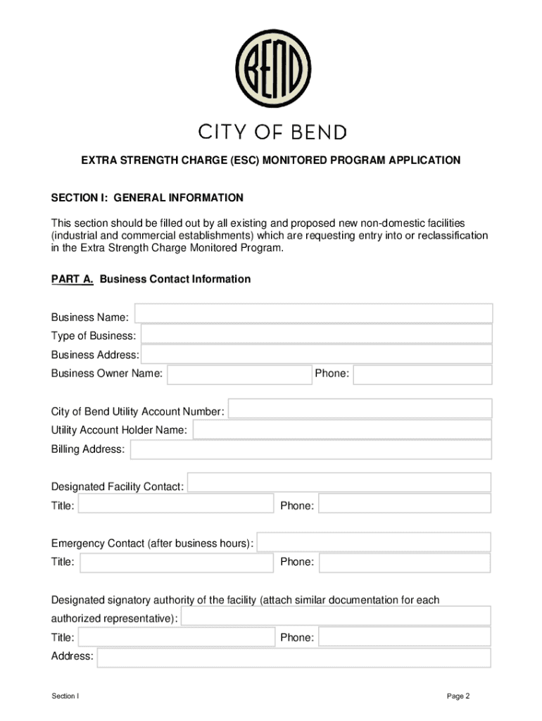 Fillable Online App to ESC Monitored Program fillable form.docx. Extra Strength Program ...