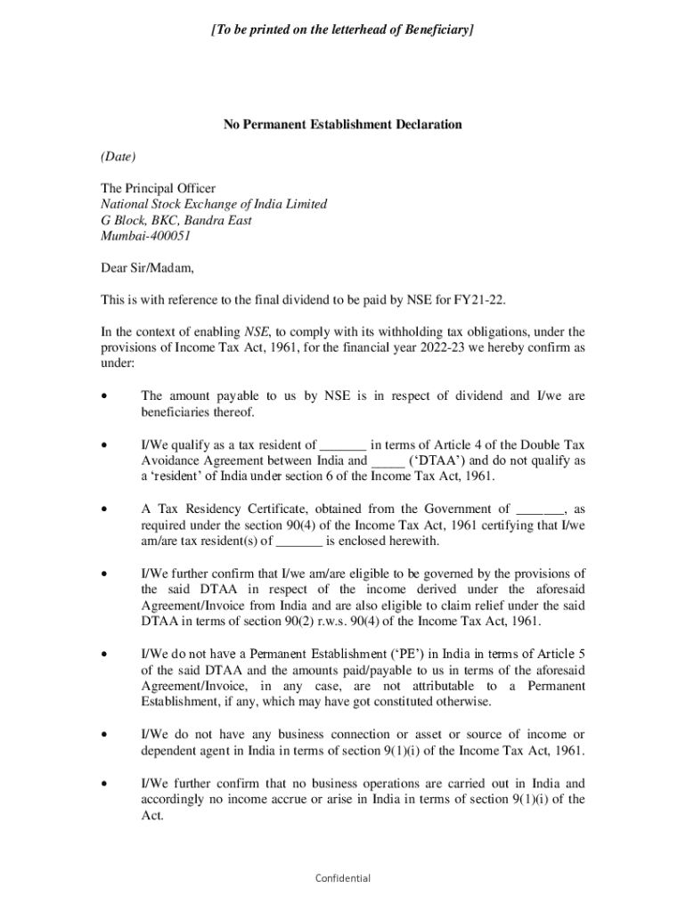 Fillable Online What is Permanent Establishment and Why Does it Matter ...