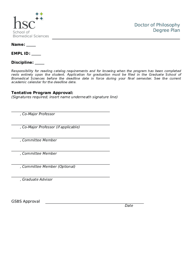 Advanced Degree Ination - The University of North Texas Health ... Doc Template | pdfFiller