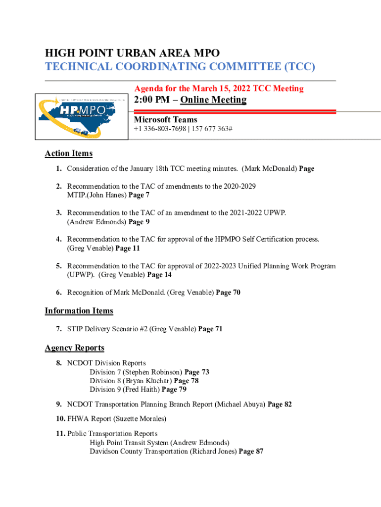 Fillable Online www.highpointnc.gov AgendaCenter ViewFileHIGH POINT ...