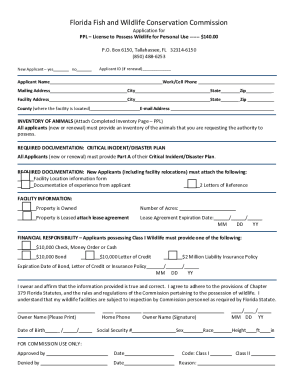 Fillable Online Federal fish and wildlife permit application form Fax ...