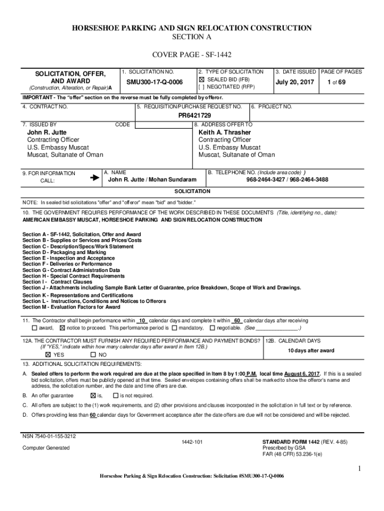 Fillable Online origin-www.gsa.govforms-librarysolicitationSolicitation ...