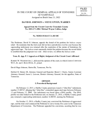 Fillable Online JOHNSON v Fax Email Print - pdfFiller