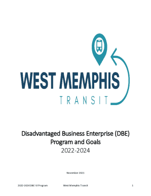 Fillable Online Disadvantaged Business Enterprise (DBE) Program and ...