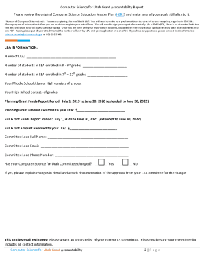 Fillable Online www.utah.govpmnfilesK-12 Computer Science Initiative ...