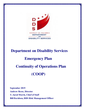 Fillable Online dds dc dds.dc.govsitesdefaultDepartment on Disability ...