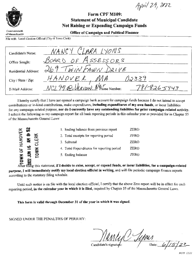 Fillable Online ocpf2.blob.core.windows.netpdfformsCPF ID #: For Office ...