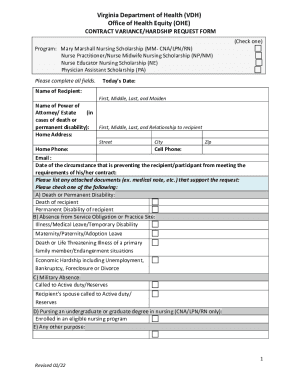 Fillable Online Virginia Department of Health (VDH) Office of Health ...