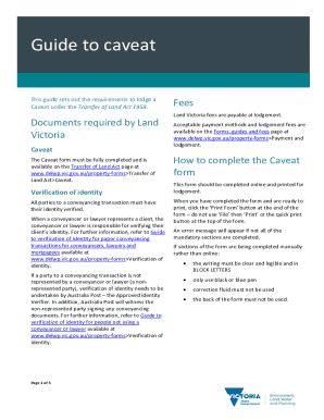 Fillable Online www.studocu.comen-audocumentGuide-to-Caveat - Caveats ...