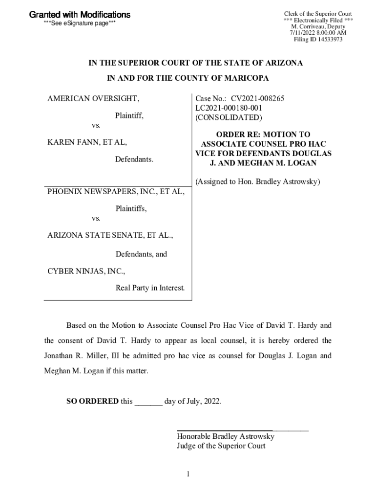 Fillable Online Granted with Modifications Fax Email Print - pdfFiller