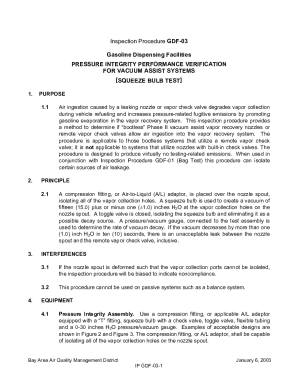 Fillable Online Inspection Procedure GDF-03 Gasoline Dispensing ...