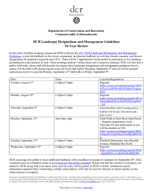 Fillable Online DCR Landscape Designations and Management Guidelines 10 ... Fax Email Print ...