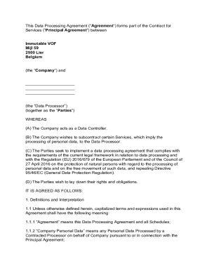 Fillable Online Data Security Contract Clauses for Service Provider Arrangements (ProFREE 10 ...
