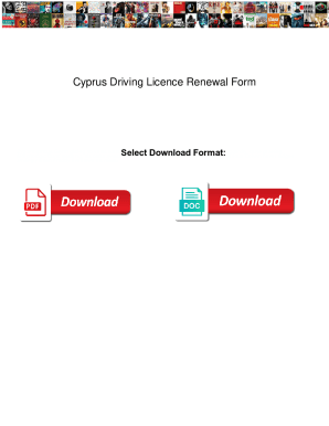Fillable Online Cyprus Driving Licence Renewal Form. Cyprus Driving ...