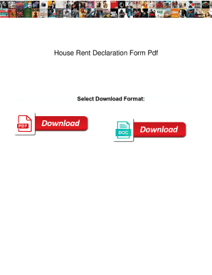 Fillable Online House Rent Declaration Form Pdf. House Rent Declaration ...