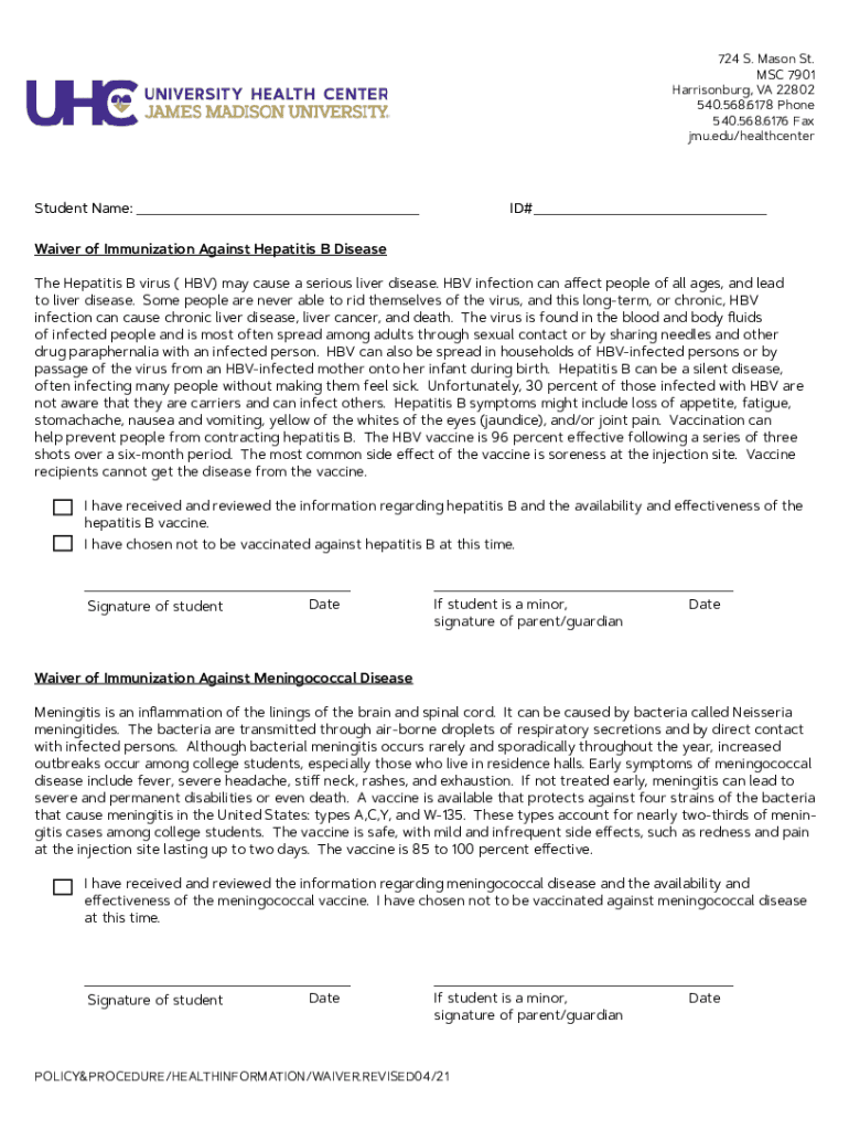 Fillable Online Admission Deposit Payments - JMU - James Madison University Fax Email Print ...