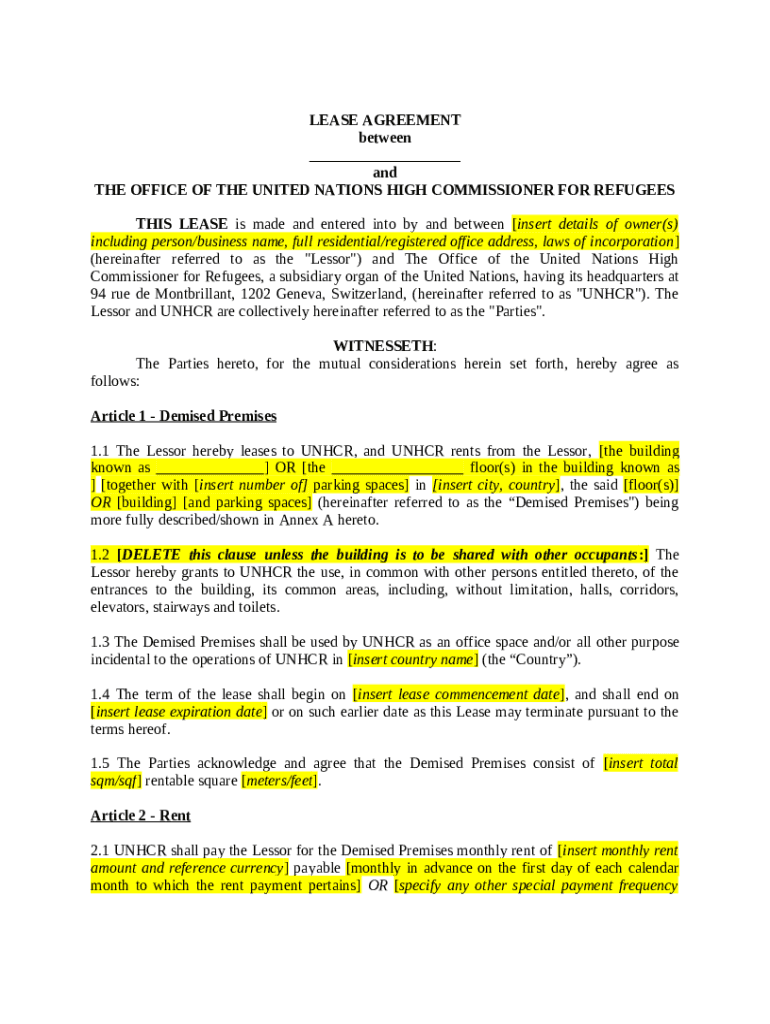 Model Lease Agreement (English). Model Lease Agreement (English).doc ...