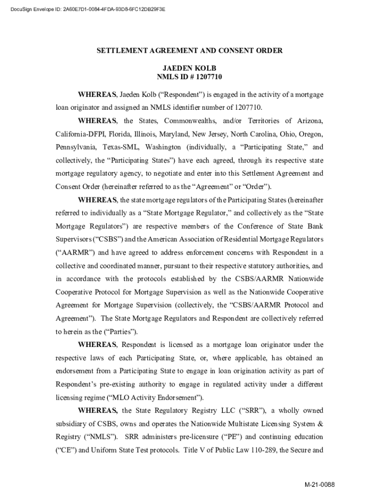 Fillable Online www.dllr.state.md.usKolbJaeden-1207710SETTLEMENT ...