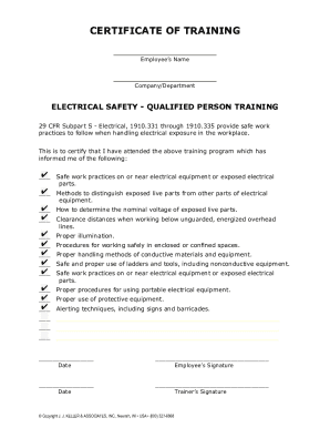 Fillable Online CERTIFICATE OF TRAINING - KellerOnline Fax Email Print ...