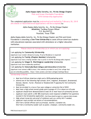 Fillable Online Chapter ProgramsPsi Alpha Omega Chapter of Alpha Kappa ...