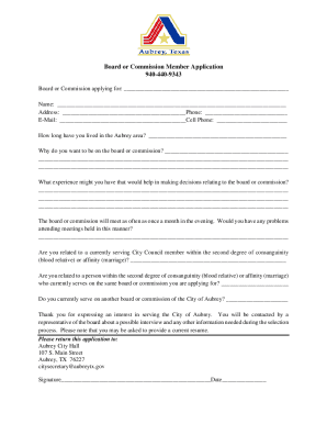 Fillable Online www.pdffiller.com426814214--BOARD-ANDBOARD AND COMMISSION MEMBER APPLICATION Doc ...